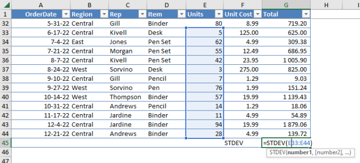 Stdev Function Ms Excel Excel Function Explained Ajelix