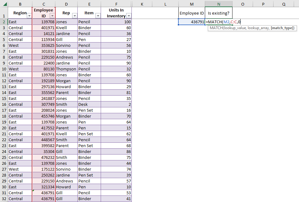 How To Use MATCH Function In Excel Guide With Examples Ajelix