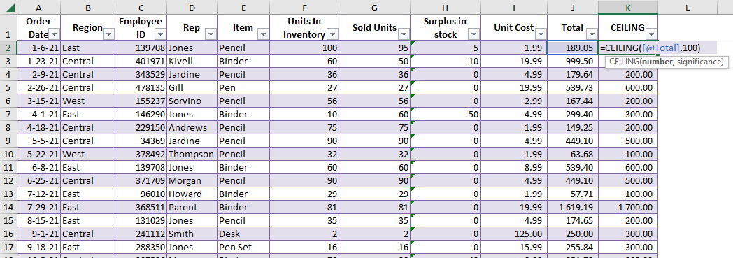 Ceiling Function In Excel Excel Functions Explained Ajelix 8532