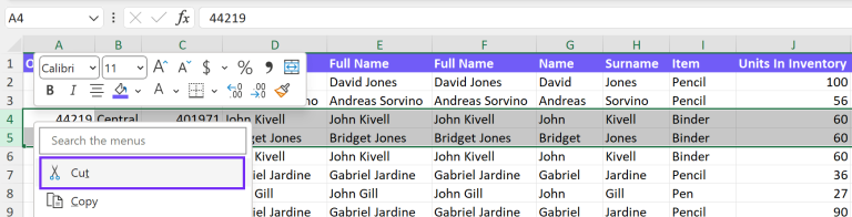 How To Move Rows In Excel Spreadsheet - AI For Data Analysis - Ajelix