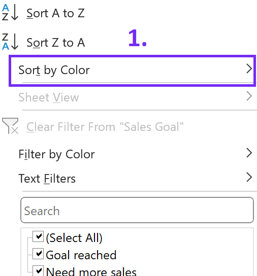 How To Filter By Color in Excel - AI For Data Analysis - Ajelix