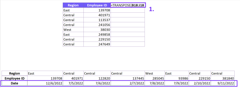 Convert Row To Column In Excel - Ajelix