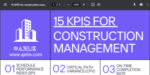 15 KPIs For Construction Project: Construction KPIs Examples - Ajelix