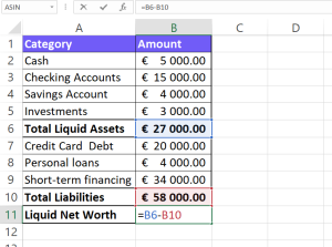 Free Liquid Net Worth Calculator Online - Ajelix