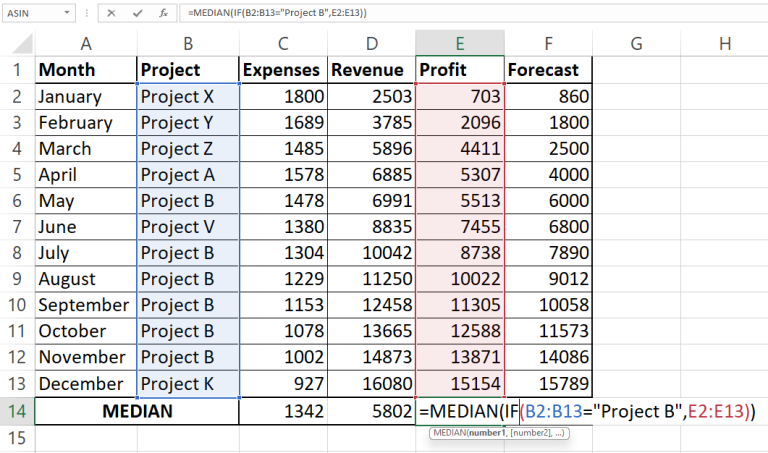 How To Find The Median In Excel: Median Function - Ajelix