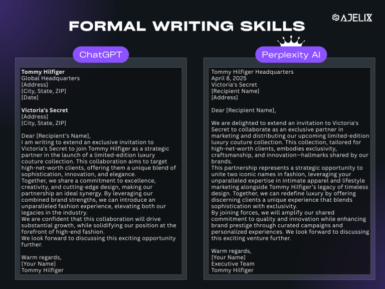 Perplexity Ai Vs Chatgpt Not Your Average Chatbots Comparison Ai For Data Analysis Ajelix